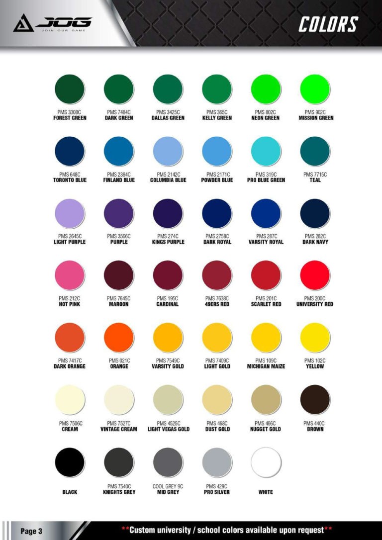 Custom Jersey Color Options » Your Source for Hockey Team Sales